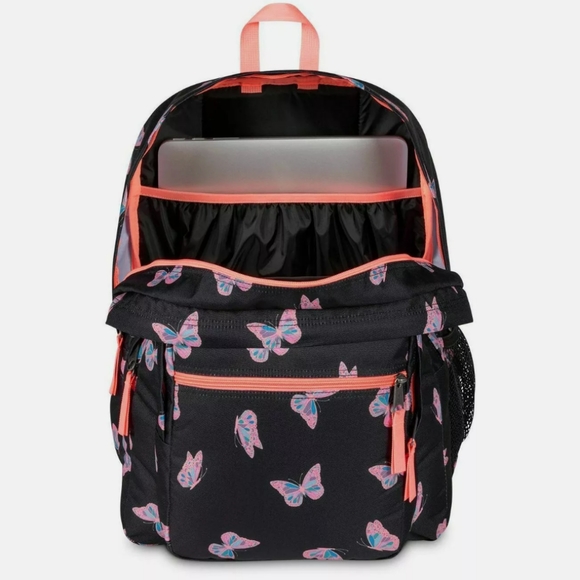 Jansport | Bags | Trans Jansport Supermax Laptop Backpack Butterfly New ...